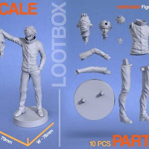 Gojo Satoru 3D Figure - High Quality Print - Jujutsu Kaisen - Anime ...