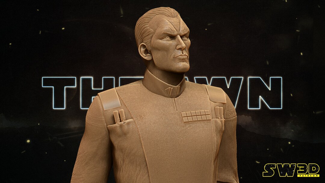 Thrawn Sculpture Bust 3D Figure High Quality Print Star Wars 3D ...