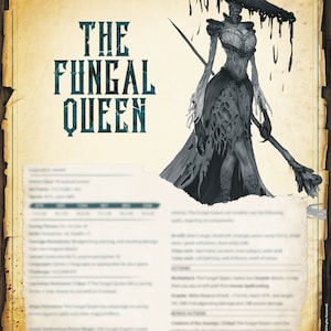 The Fungal Queen 02 Figure 3D - High Quality Print - Dungeons and ...