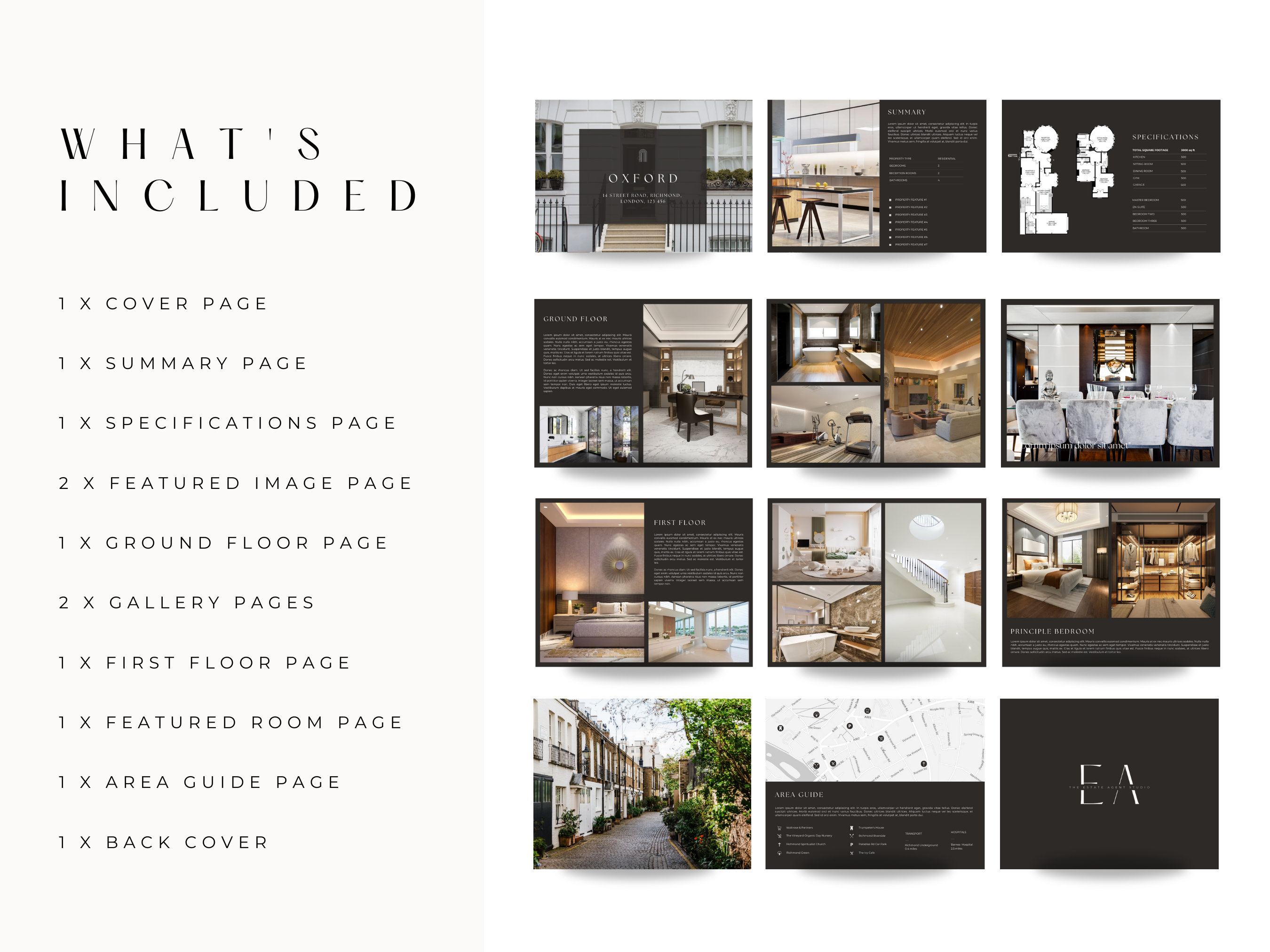 Luxury Property Brochure | Editable Canva Template | for Real Estate ...