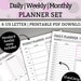 Work From Home Planner Set, Daily Planner, Weekly Planner, Monthly ...