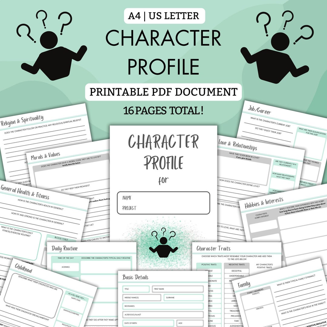 Create the Ultimate CHARACTER PROFILE for the Main Character of Your ...