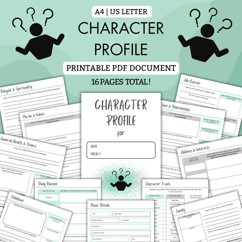 Create the Ultimate CHARACTER PROFILE for the Main Character of Your ...