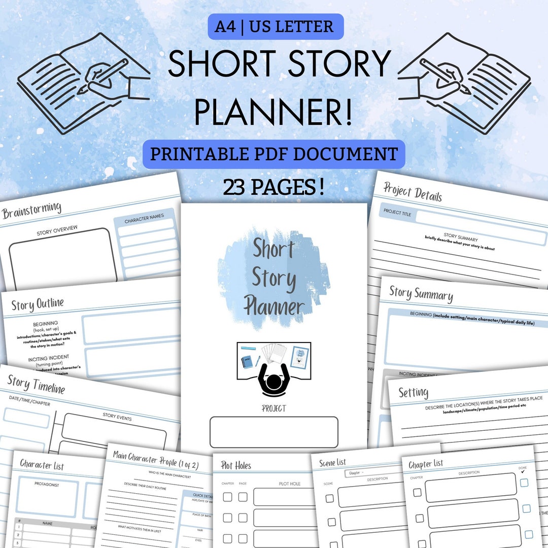 Short Story Planner! | 23 Pages | PDF Printable | Easy to Use | Plan ...