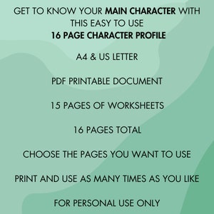 Create the Ultimate CHARACTER PROFILE for the Main Character of Your ...