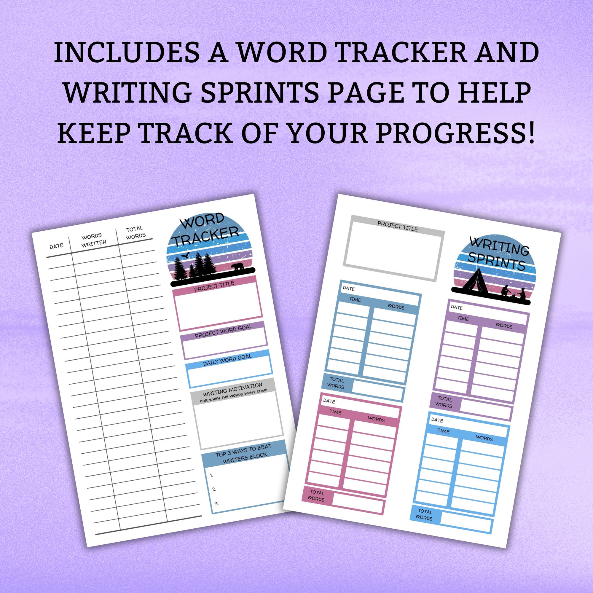 15 Page Writing Planner Bundle! | Printable PDF | A4 | US Letter ...