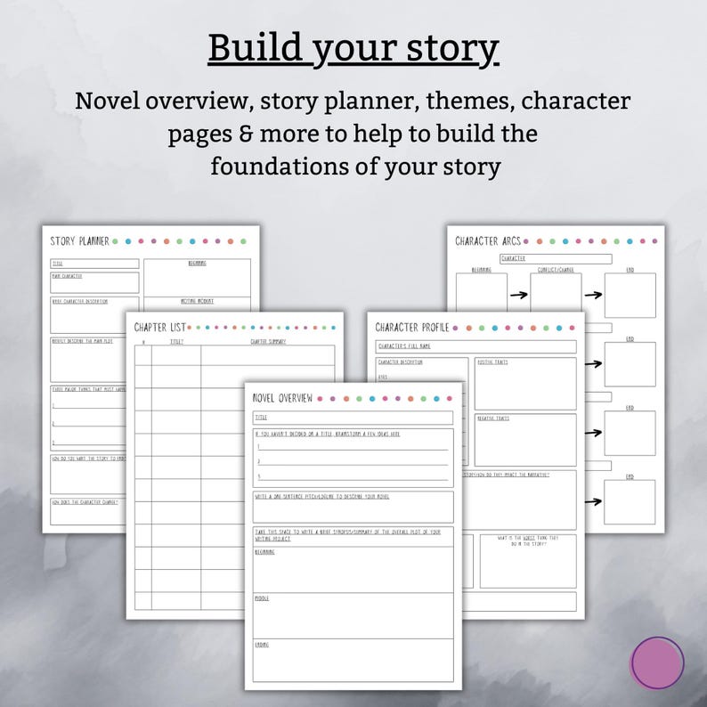 Writing & Story Planner | 30 Pages | Printable PDF | Perfect for ...