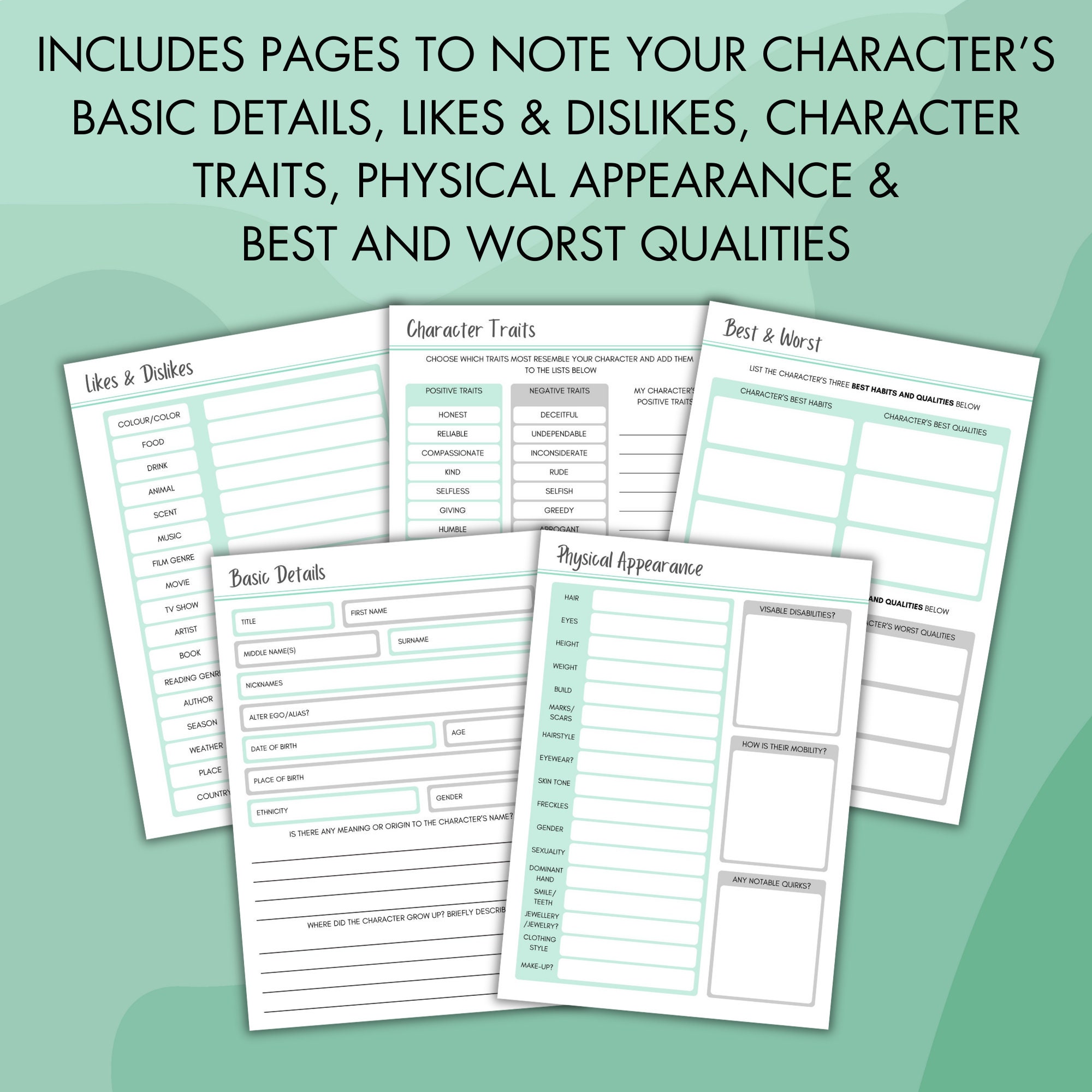 Create the Ultimate CHARACTER PROFILE for the Main Character of Your ...