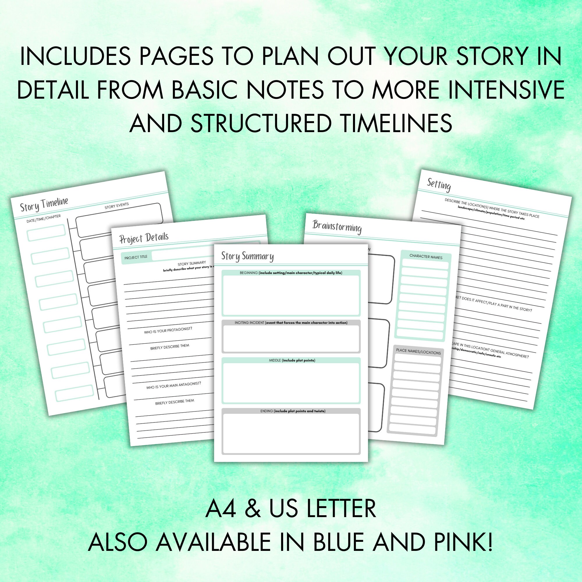 Plan Your Way to a Great Short Story With the 23 Page Planner! | PDF ...
