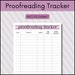 Word Count Tracker, Editing Tracker, Proofreading Tracker, Writing ...