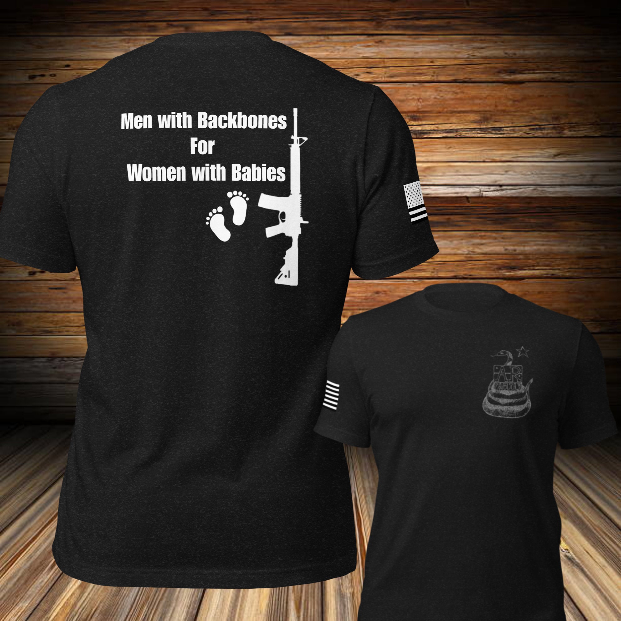 2nd Amendment T-shirt: Men With Backbones for Women With - Etsy