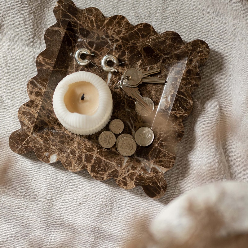 Brown Marble Small Tray - Etsy