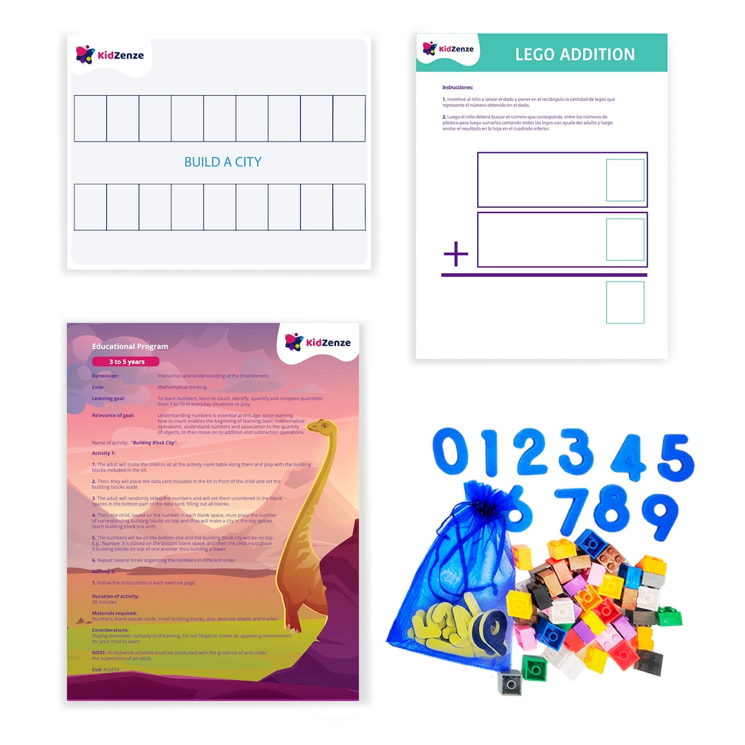 Building Block City. Preschool Activity. Home STEM Kit. Early ...