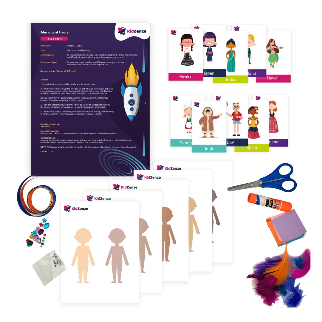 We Are All Different. Preschool Activities. Early Development Kit ...