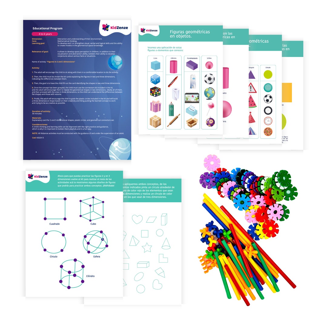 Figures in 2 and 3 Dimensions. Preschool Activities. Home STEM Kit ...