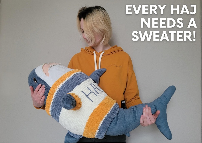 Blahaj Sweater Crochet PDF Pattern - Etsy