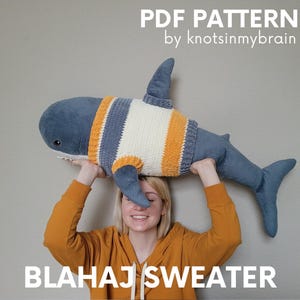 Blahaj Sweater Crochet PDF Pattern - Etsy