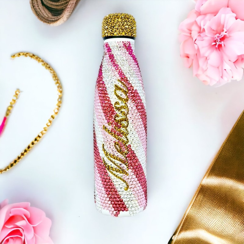 Rhinestone Bottle - Etsy