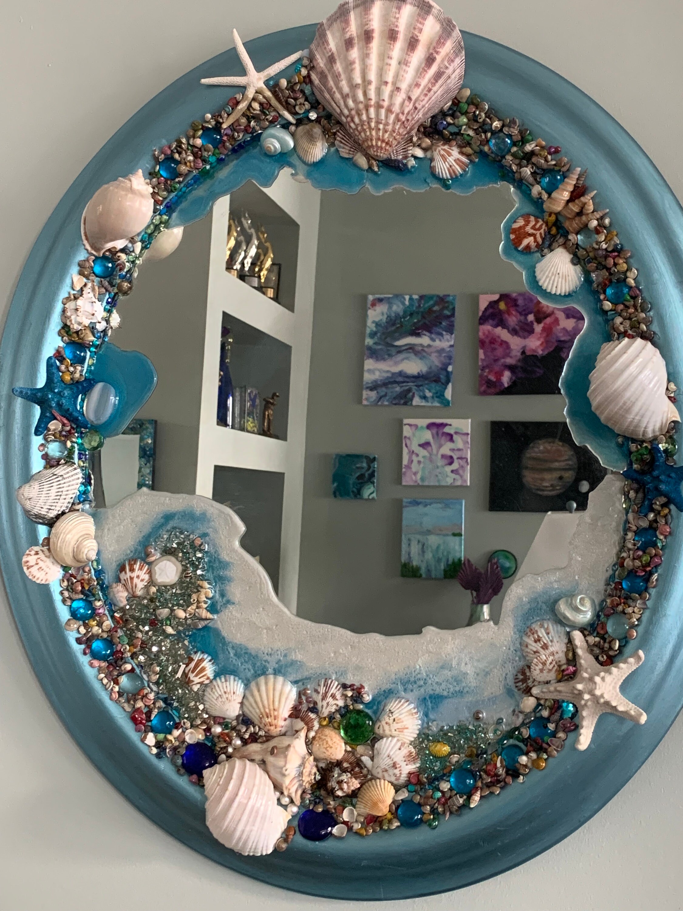 Bejeweled Mirror Hand Made - Etsy