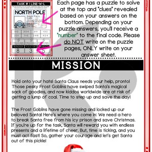 Christmas Escape Room, Escape Room for Kids, Christmas Party Game ...