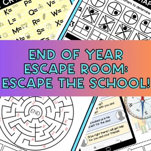 End of Year Escape Room, End of the Year Escape Room, Escape Room End ...