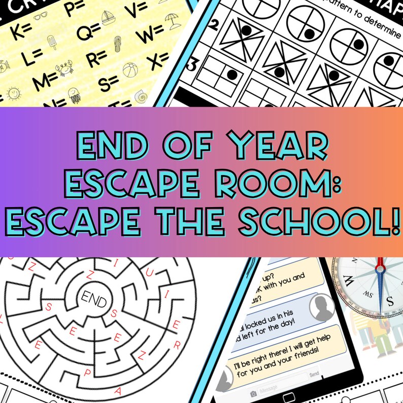 End of Year Escape Room, End of the Year Escape Room, Escape Room End ...