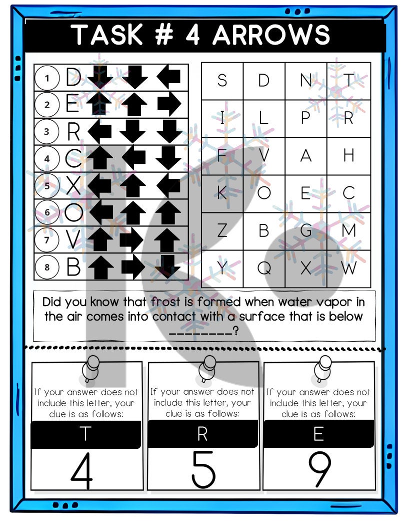 Winter Escape Room for Kids, Escape Room, Escape Room for Kids, Party ...