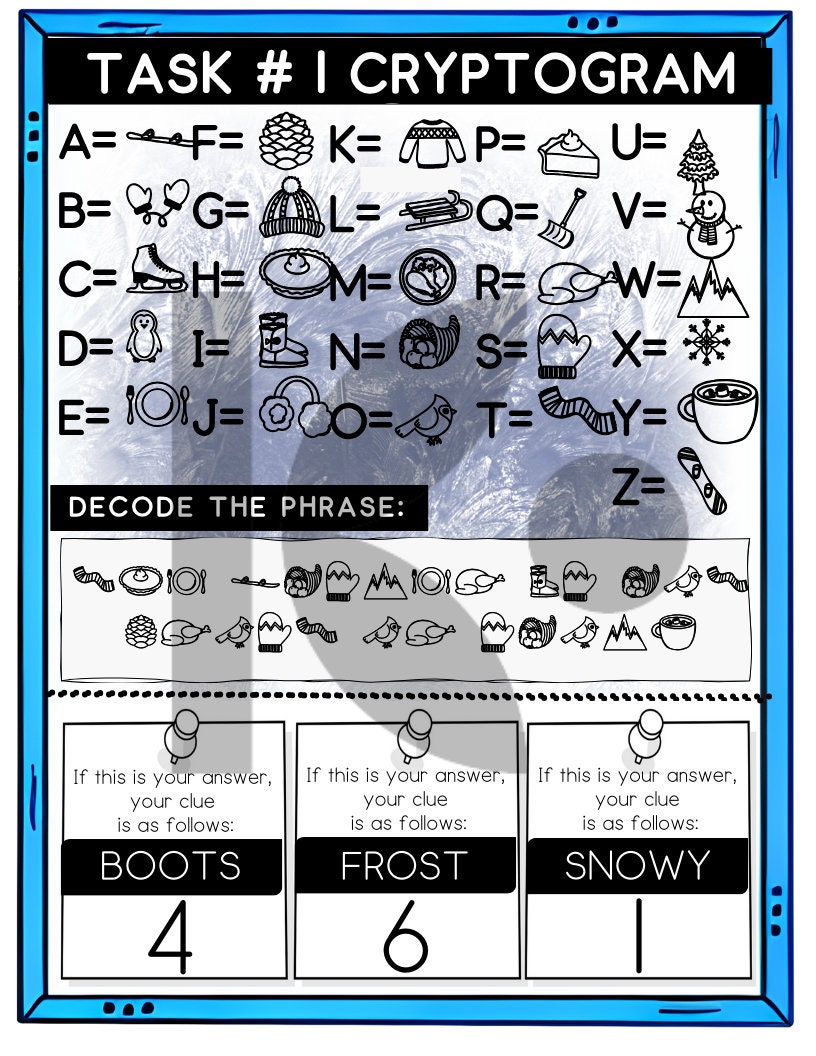 Winter Escape Room for Kids, Escape Room, Escape Room for Kids, Party ...