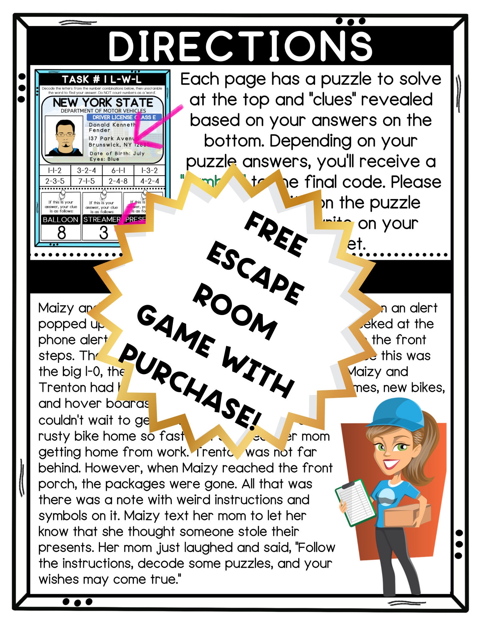 Valentine's Day Escape Room for Kids, Escape Room, Escape Room for Kids ...