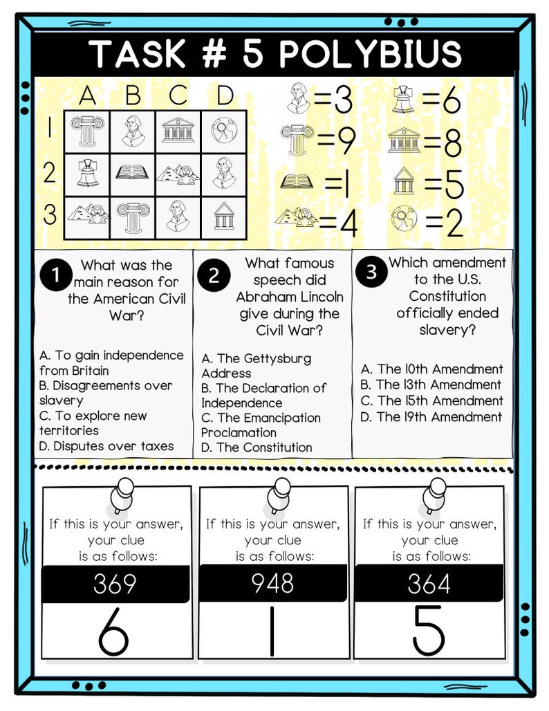 Civil War Escape Room, Escape Room Games, Escape Room Games for Kids ...