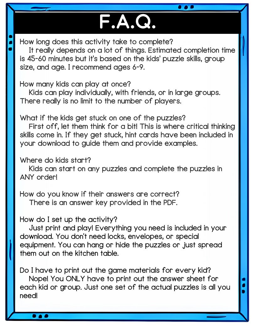 Winter Escape Room for Kids, Escape Room, Escape Room for Kids, Party ...