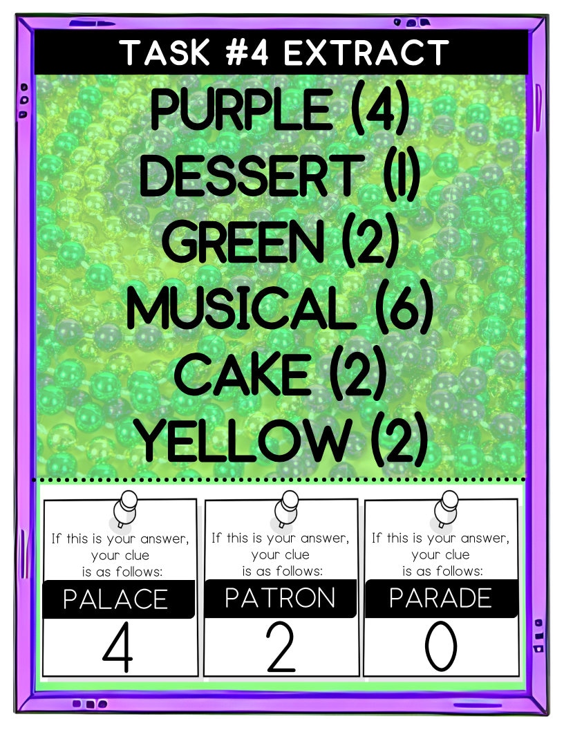 Mardi Gras Escape Room for Kids, Printable Party Game (PDF) - Etsy