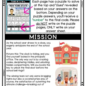 End of Year Escape Room, End of the Year Escape Room, Escape Room End ...