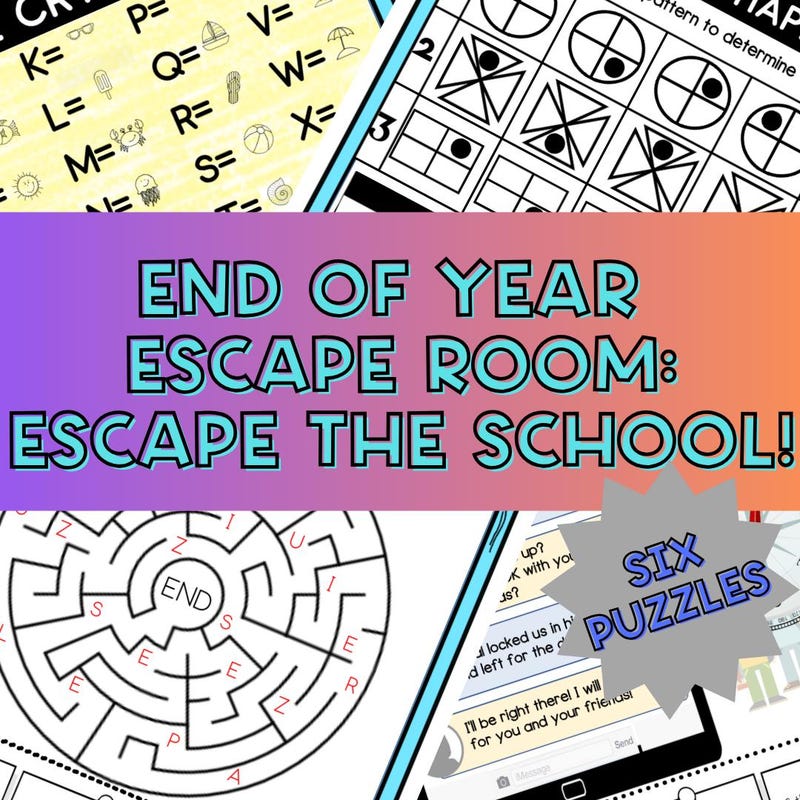 Escape Room Printable - Etsy