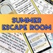 Summer Escape Room, Escape Room Games for Kids, Escape Room, Escape ...