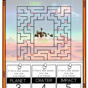 Mission: Mars Escape Room for Kids, Mars Escape Room, Space Escape Room ...