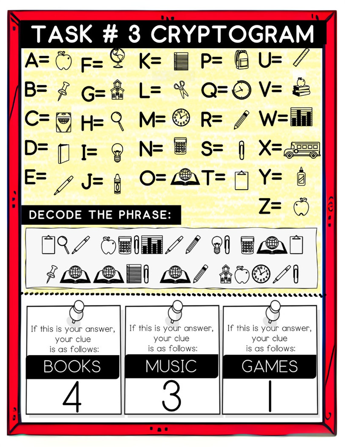 Back to School Escape Room, First Day of School Escape Room, Escape ...
