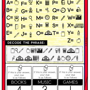 Back to School Escape Room, First Day of School Escape Room, Escape ...