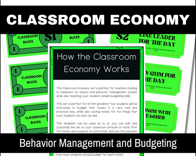 Classroom Economy Super Bundle | Printable PDF | Customizable | an ...