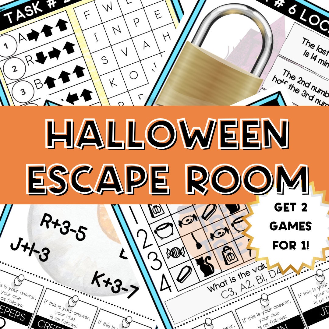 Halloween Escape Room for Kids, Escape Room for Kids, Escape Room ...