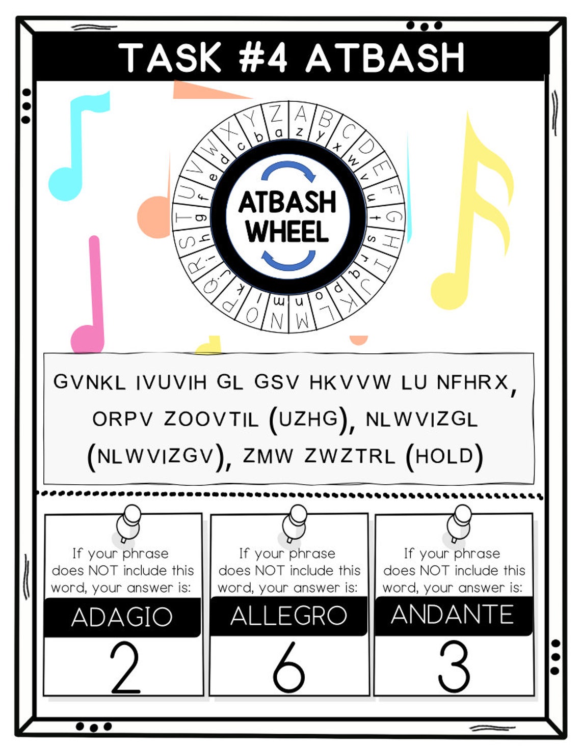 Music Escape Room, Escape Room Game, Escape Room Game for School, Music ...