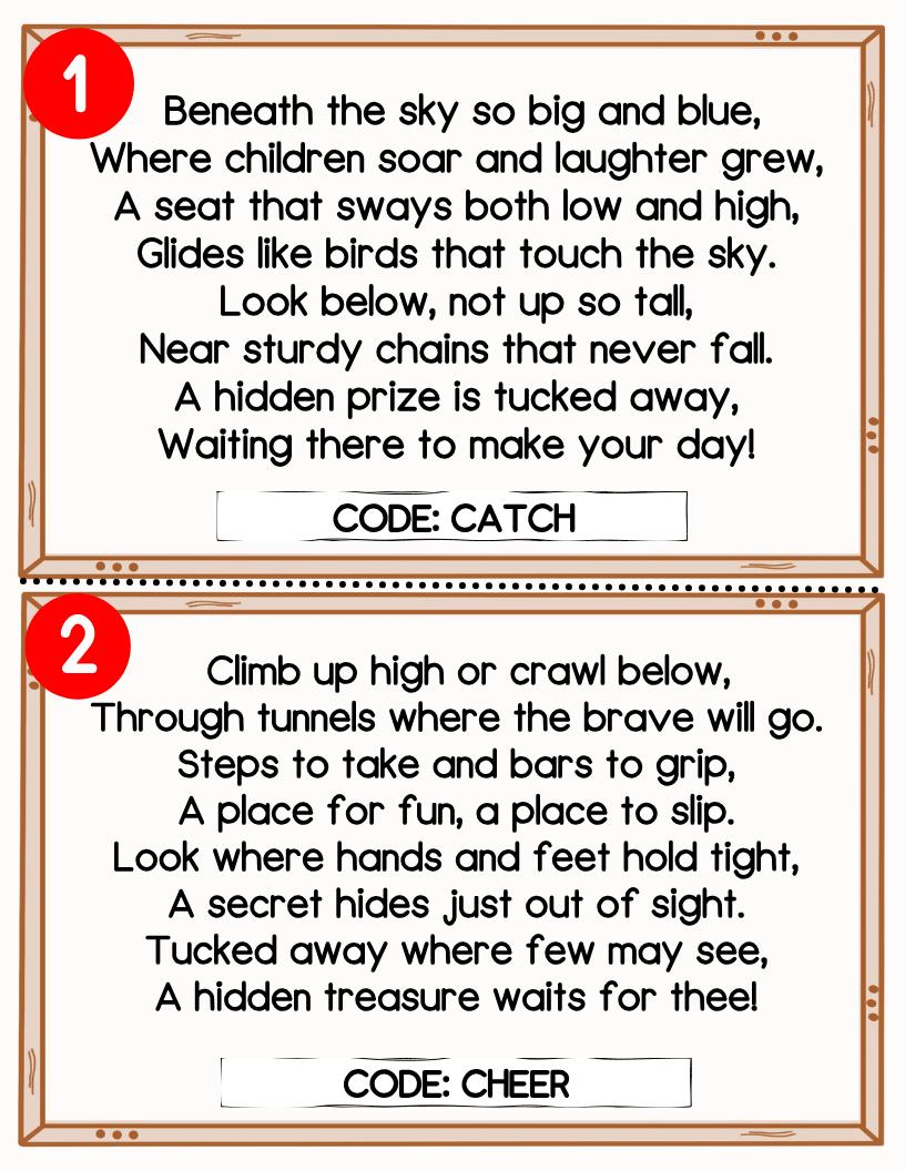 School Playground Scavenger Hunt, Scavenger Hunt for Kids, Party Games ...