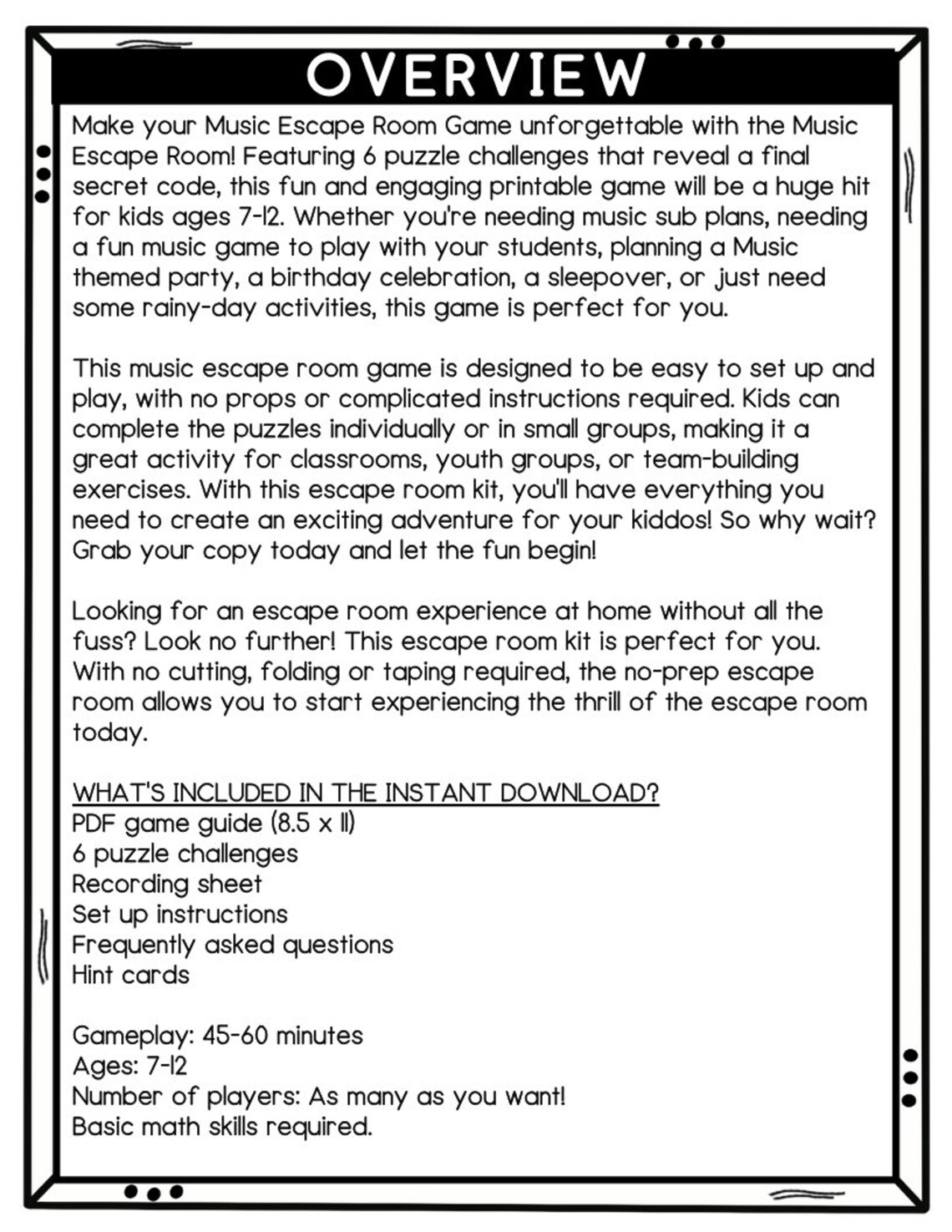 Music Escape Room, Escape Room Game, Escape Room Game for School, Music ...