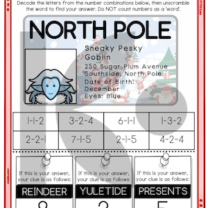 Christmas Escape Room, Escape Room for Kids, Christmas Party Game ...