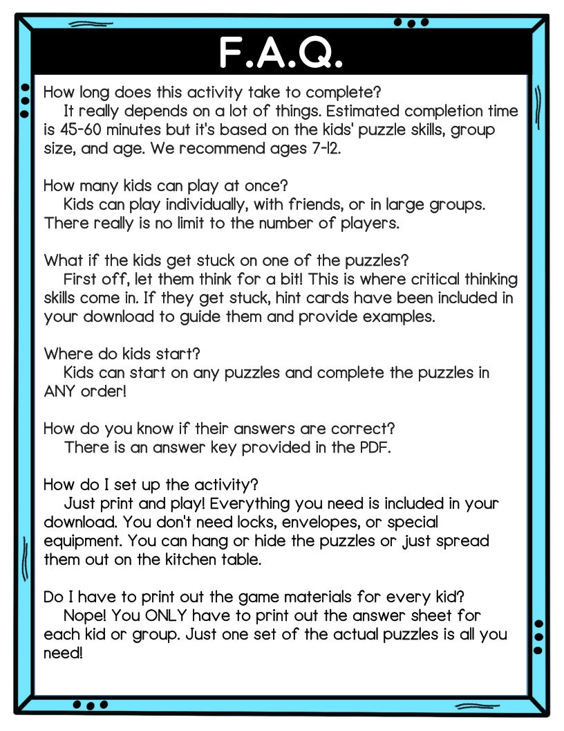 End of Year Escape Room, End of the Year Escape Room, Escape Room End ...