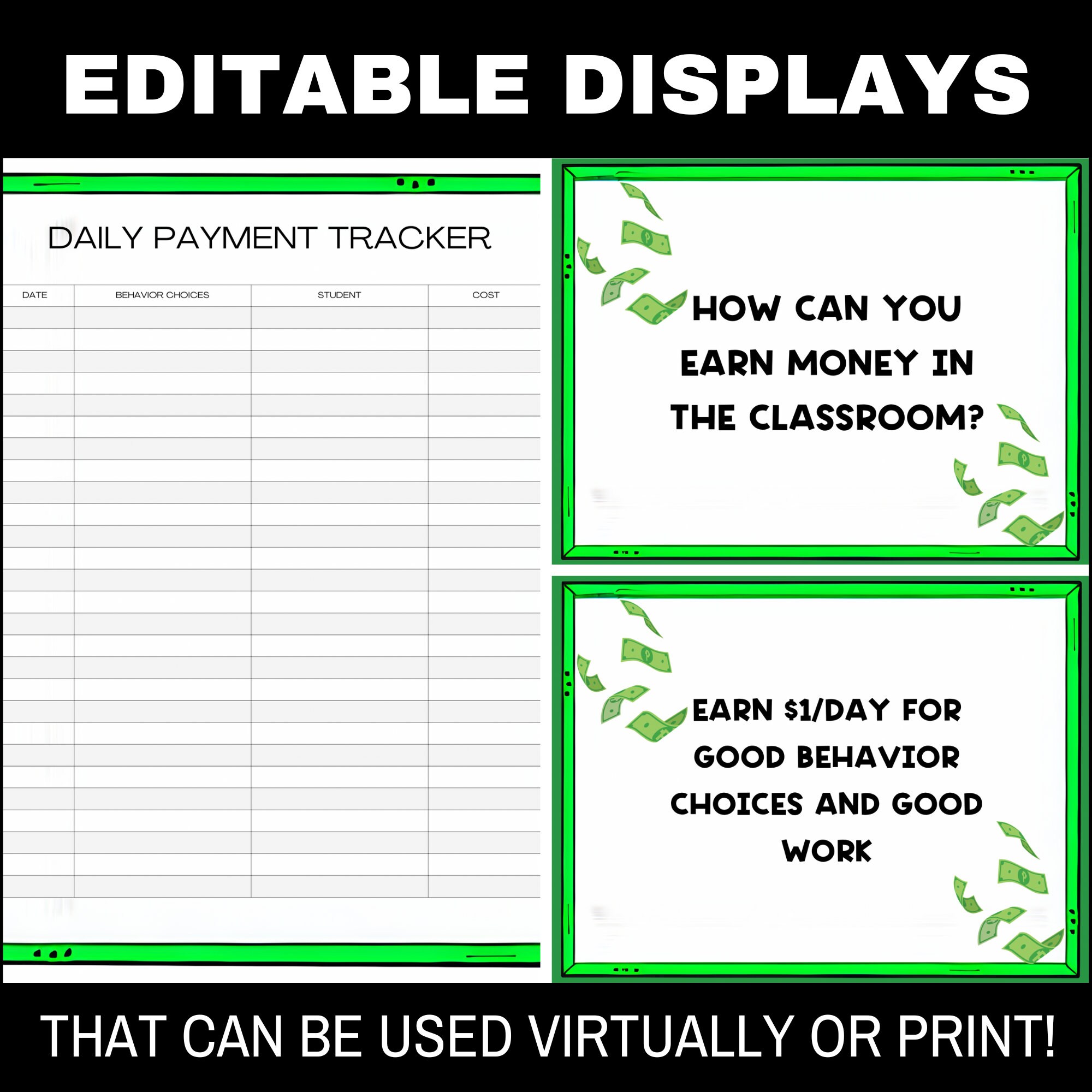 Classroom Economy, Classroom Financial Literacy, 1st-5th Grades ...