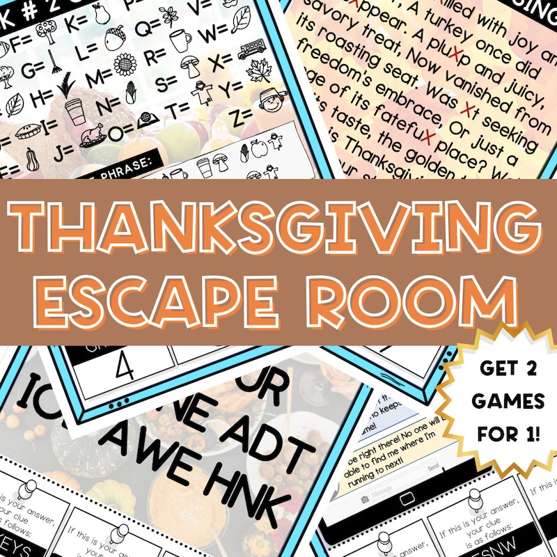 Escape Room Printable - Etsy