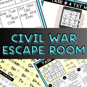 Civil War Escape Room, Escape Room Games, Escape Room Games for Kids ...