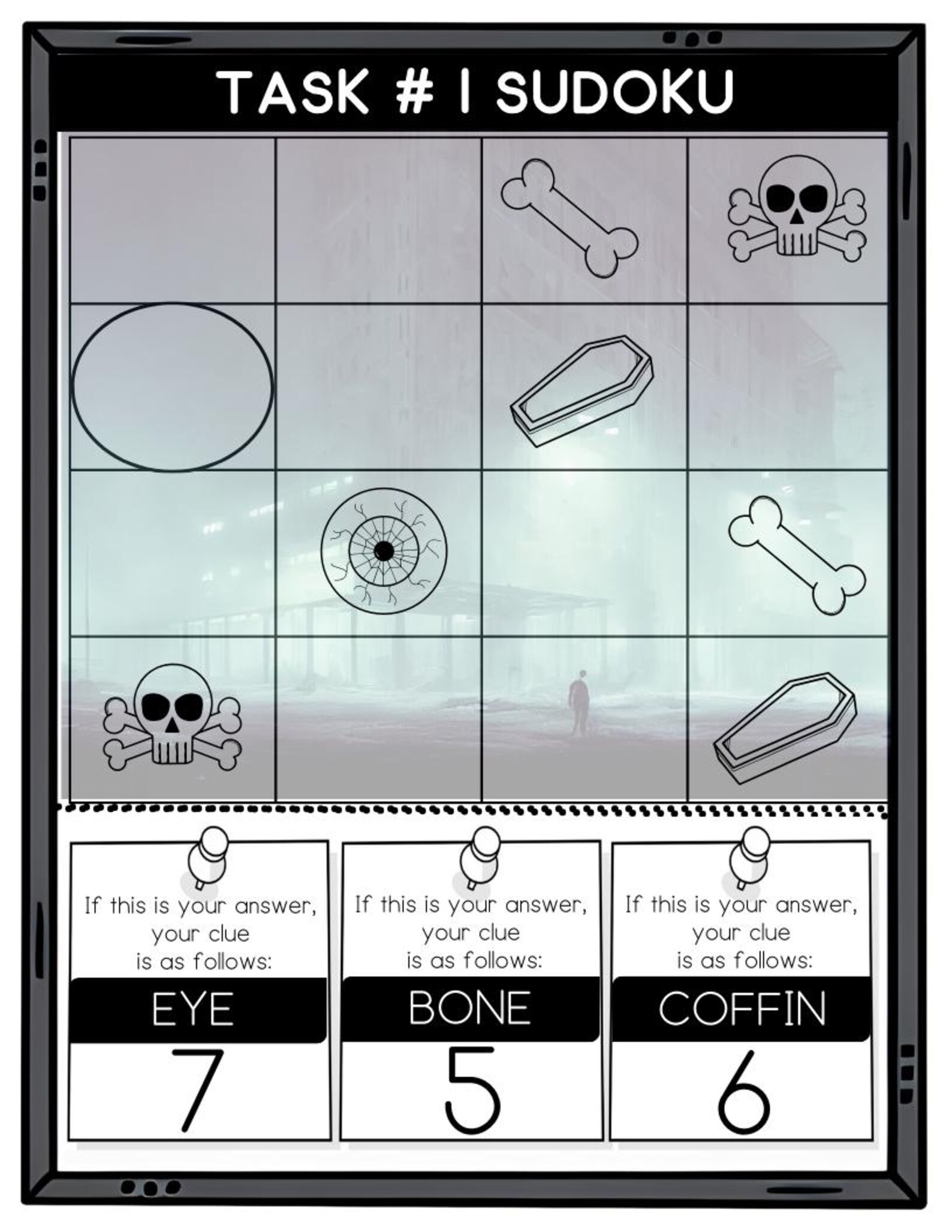 Zombie Escape Room Game, Printable Puzzle Challenges (PDF) - Etsy