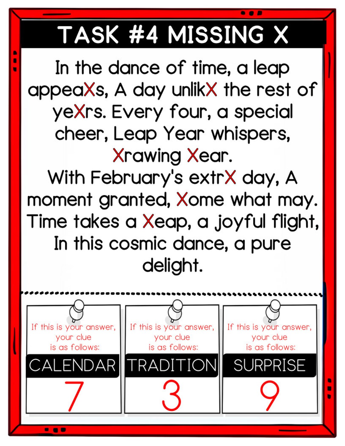 Leap Year Escape Room, Leap Year, Escape Room, Escape Room for Kids ...